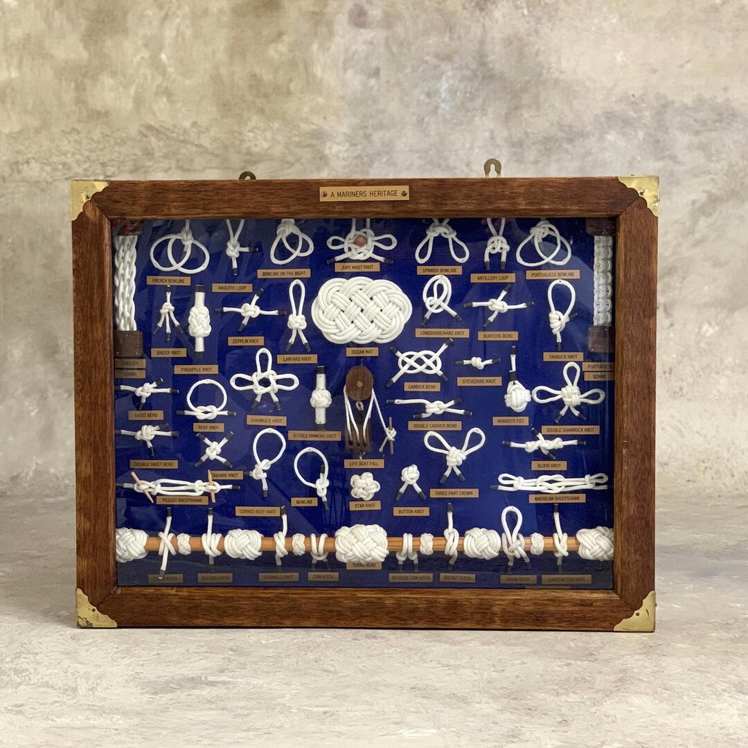 Vintage Nautical Knots Wall Art, Handcrafted Maritime Heritage Decor ...