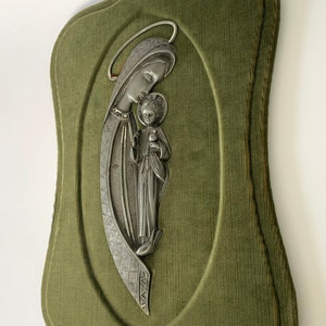 Vintage Peltro Inciso Icon, Virgin Mary and Jesus Icon, Madonna and ...