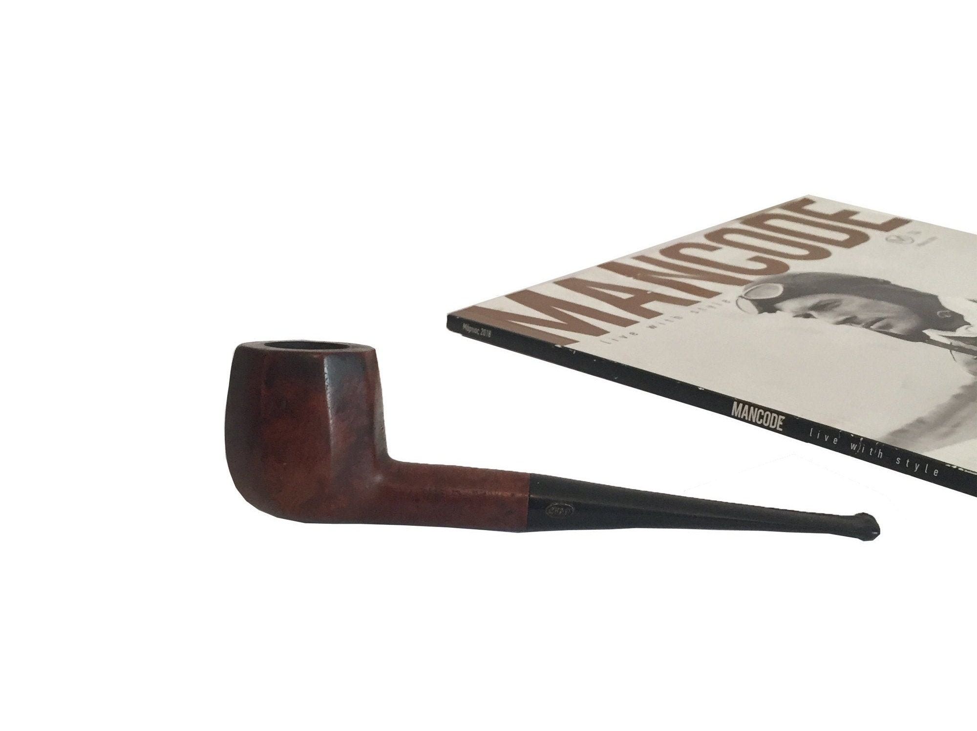 Vintage Chap Pipe Made in France Vintage French Pipe Briar | Etsy