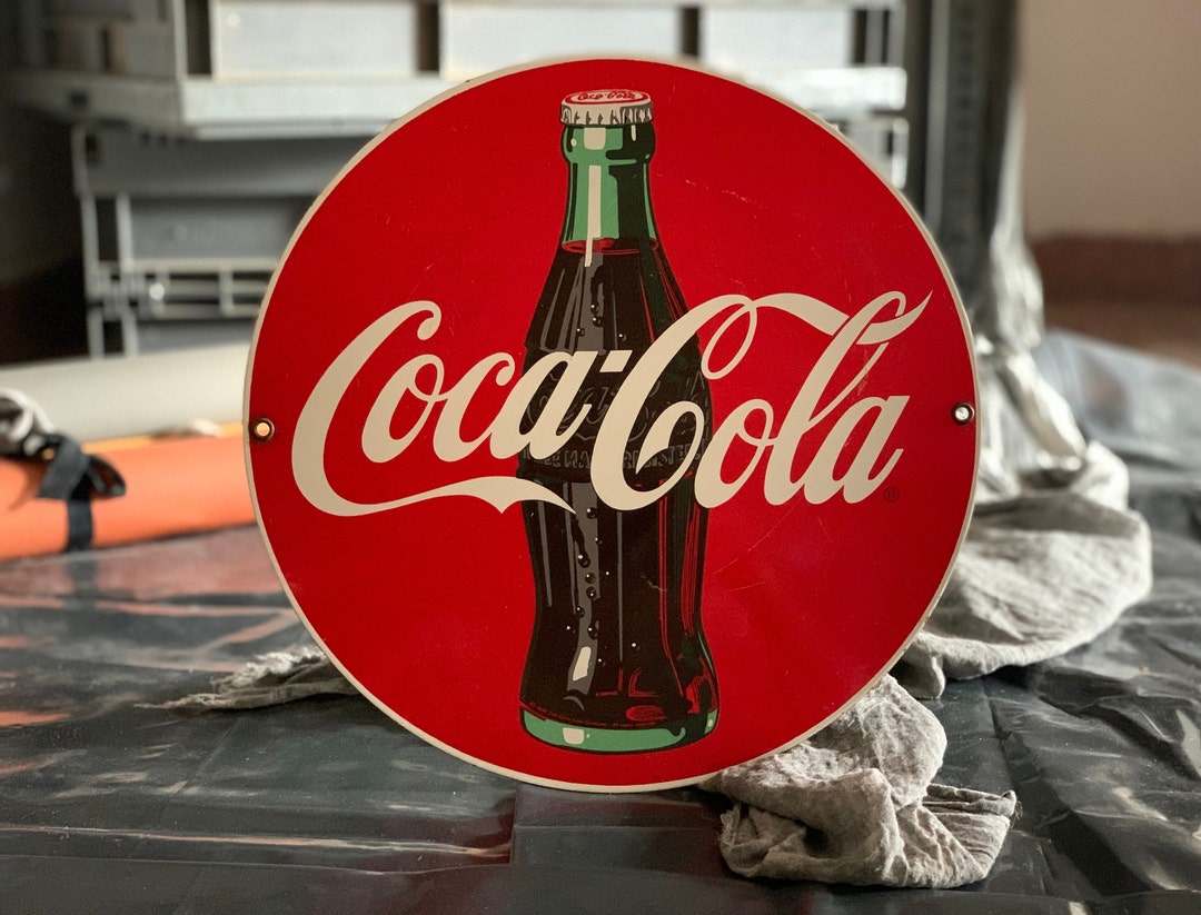 Coca-cola Porcelain Sign Porcelain Enamel Metal Collectible Sign Coke ...