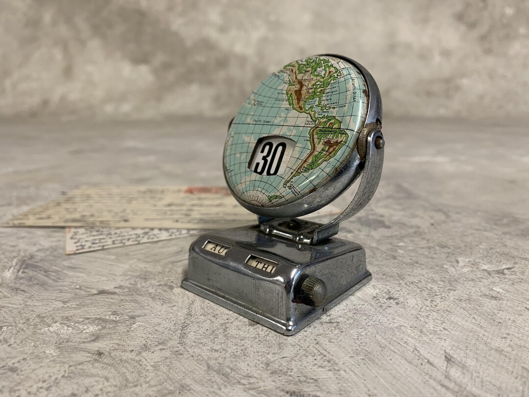 Desk Calendar, Perpetual Calendar, Antique Calendar, 1970s Office ...