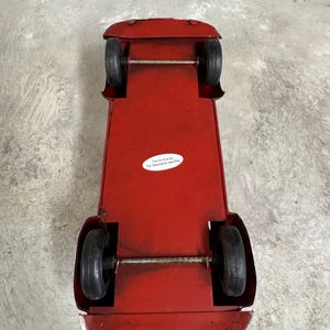 Red Citroen 2CV Metal Replica, Tin Metal 2CV Mini Style Car, Citroen ...