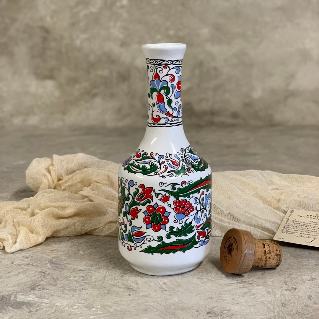 Porcelain Metaxa Liquor Bottle Metaxa Brandy Liqueur Bottle Decanter ...