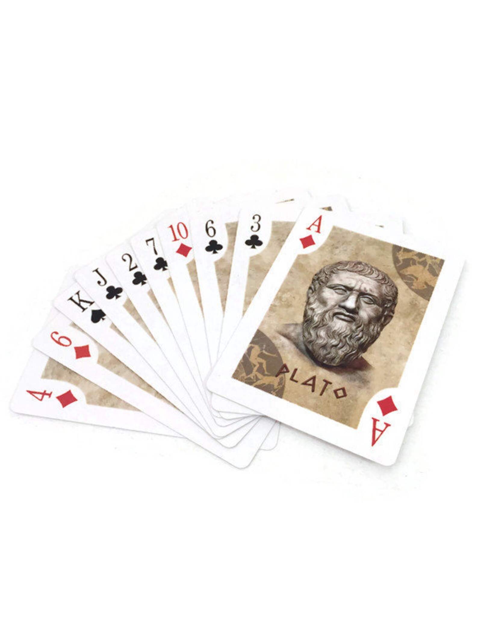 Playing cards Greek Philosophers Greek playing cards Playing | Etsy