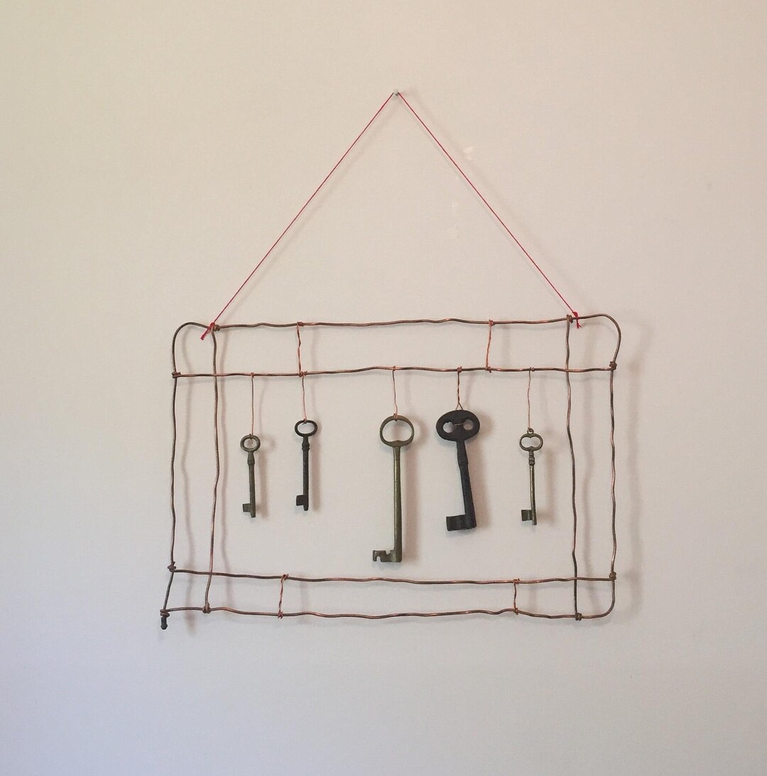 Bronze Framed Old Keys Tapestry: Antique Skeleton Key Wall Art - Etsy