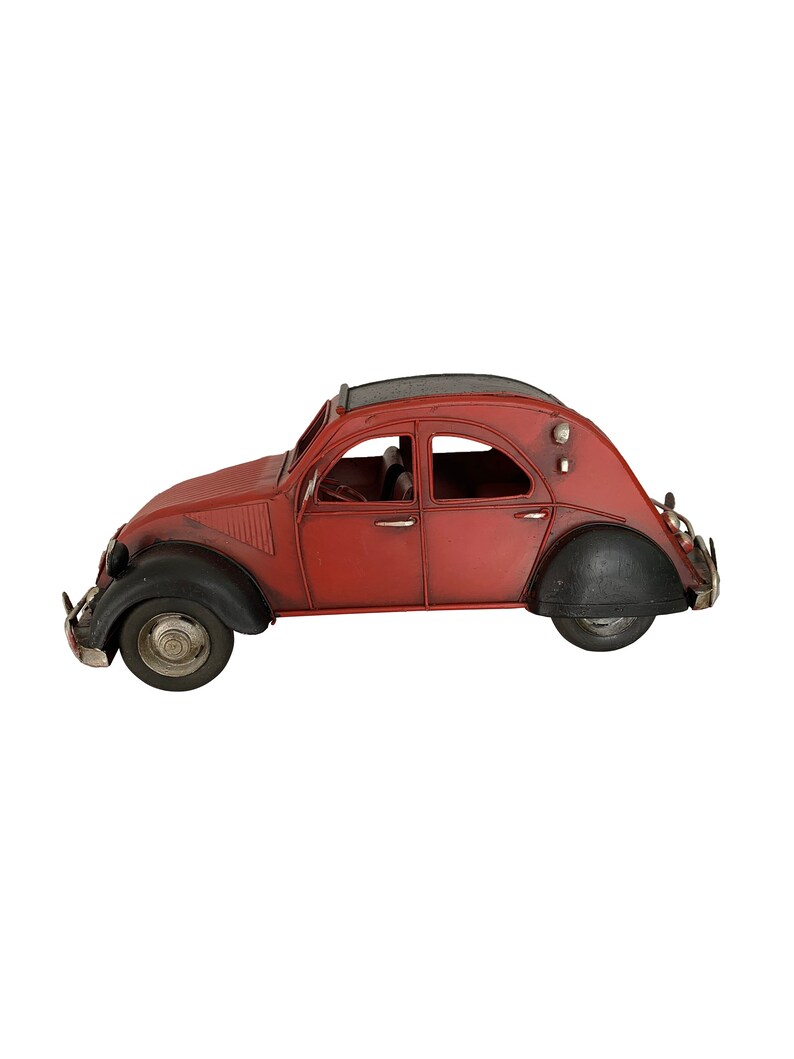 Red Citroen 2CV Metal Replica Tin Metal 2CV Mini Style Car | Etsy
