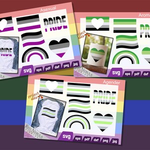LGBTQ Pride Flag SVG Bundle 78 Designs, 13 Flags Svg, Dxf, Eps, Pdf ...