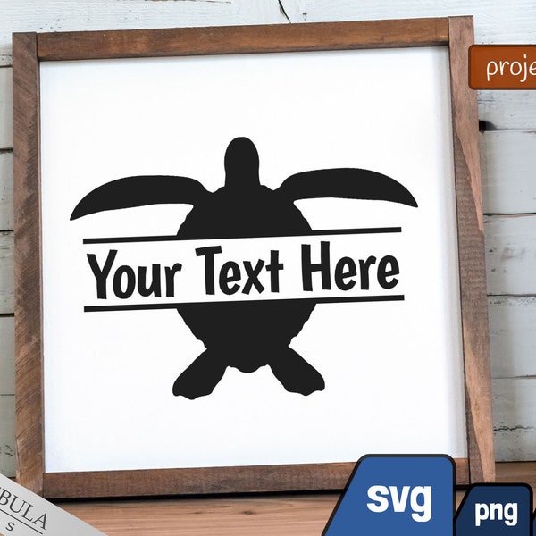 Split Turtle Svg - Etsy
