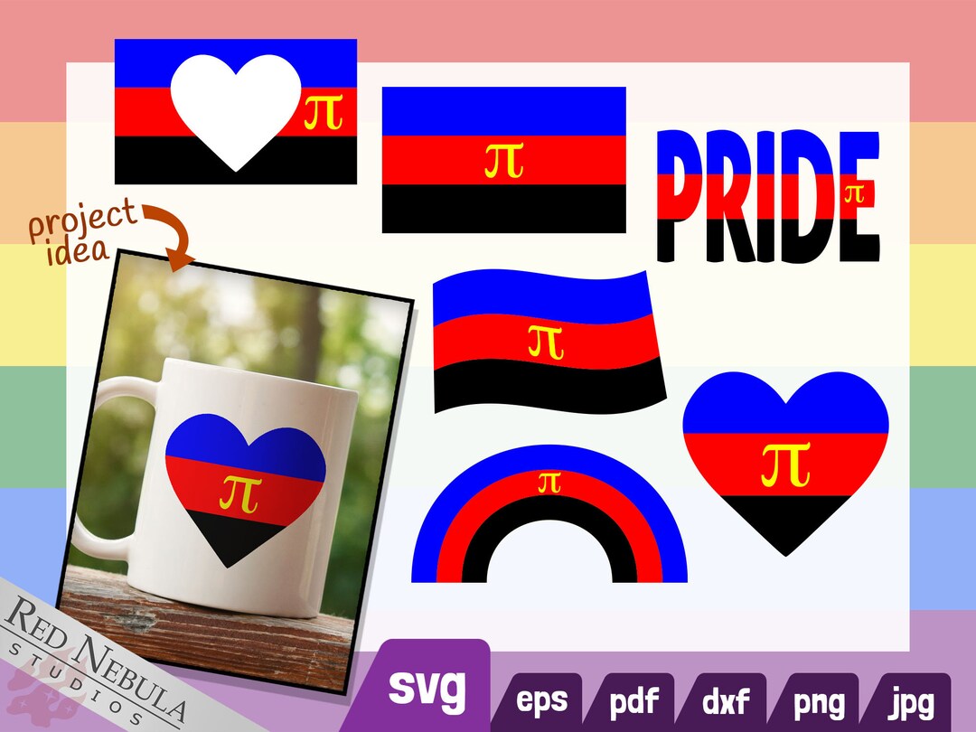 Polyamory Pride Downloadable Vector Pack Svg Dxf Eps Pdf - Etsy