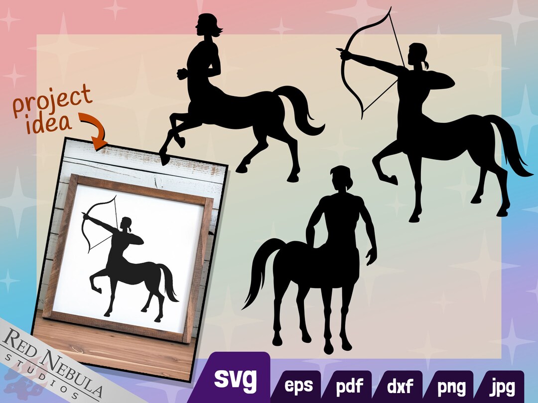 Centaur Clipart Silhouettes 3 Svg Png Dxf Eps Jpg Pdf Greek Mythology ...