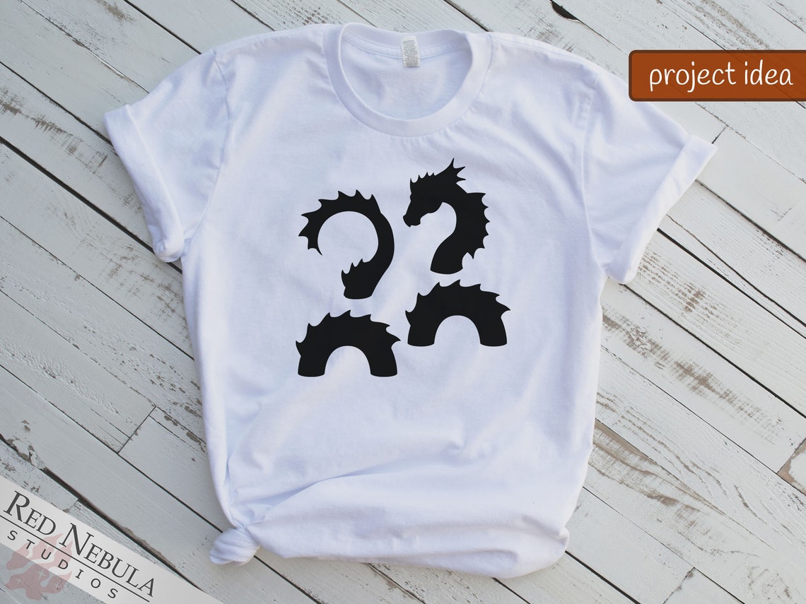 Sea Serpent Silhouette Mix and Match Clipart Set 3 Svg Png Dxf Eps Jpg ...