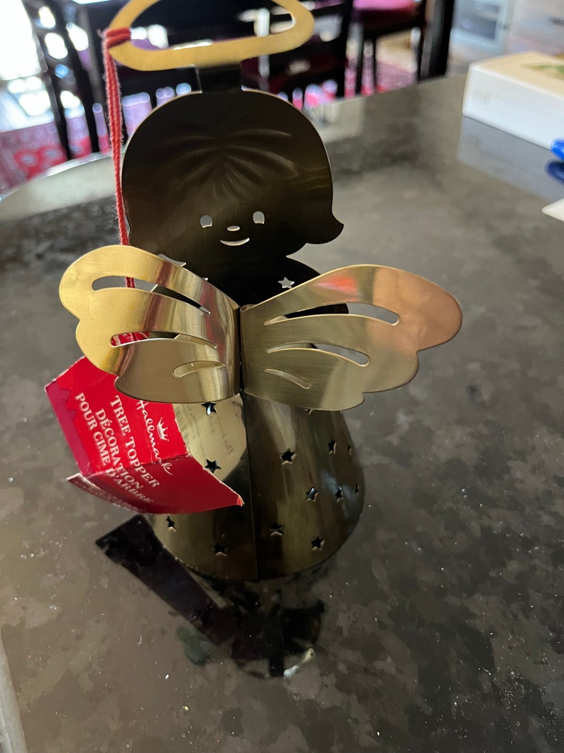 Gold Metal Angel Tree Topper - Etsy