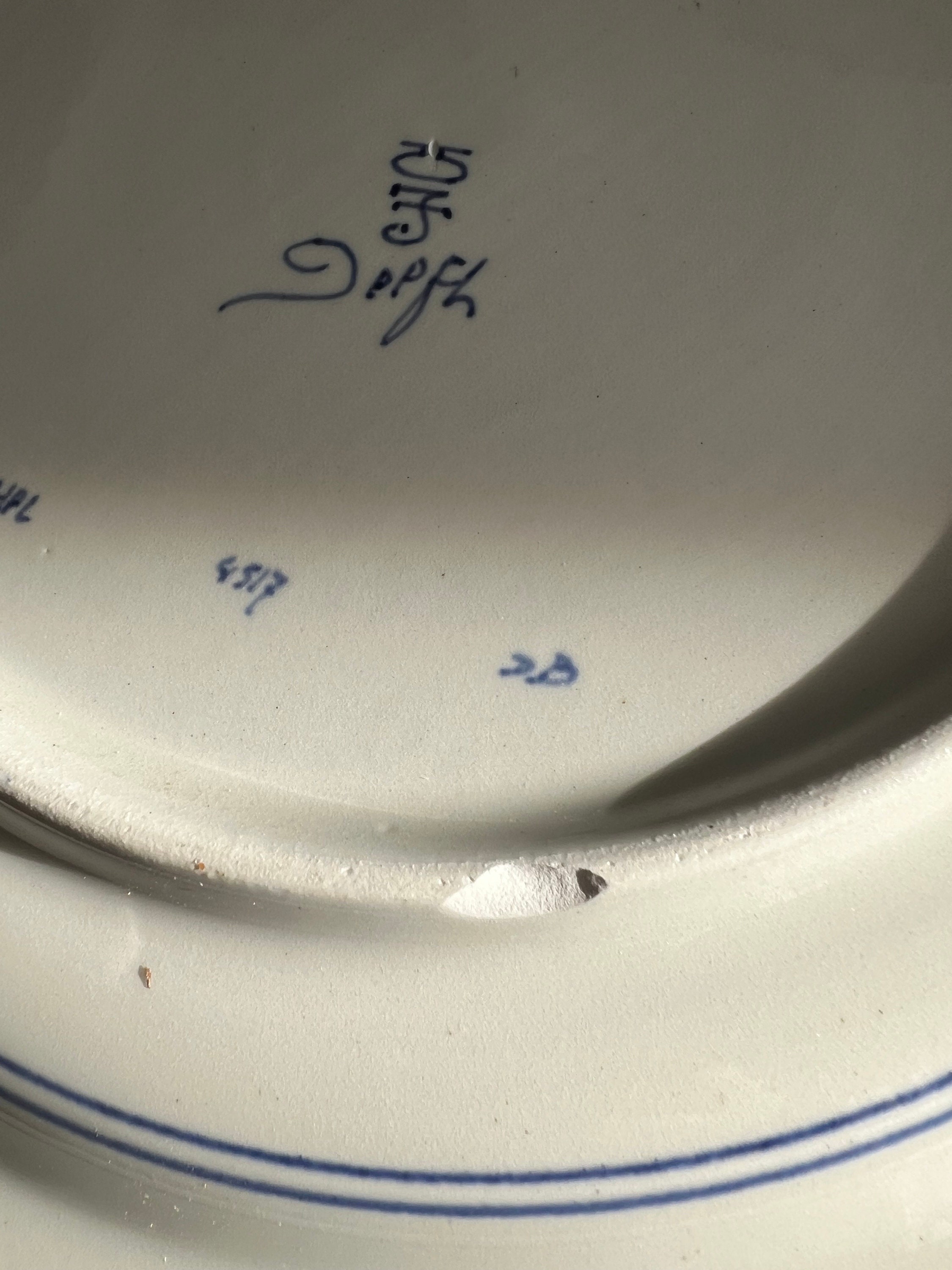 Royal Delft Original Blue Plate, Hand Painted Blue & White - Etsy