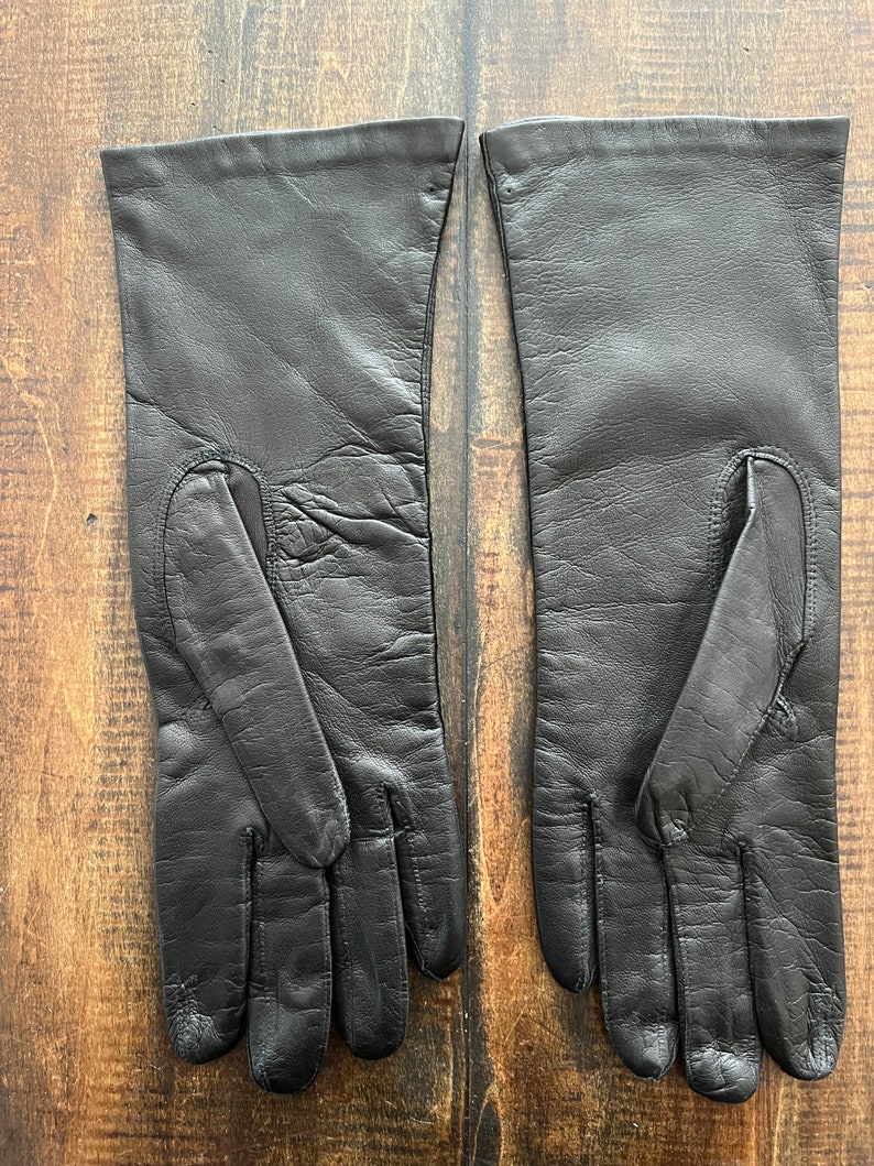 Vintage Black Gloves - Etsy