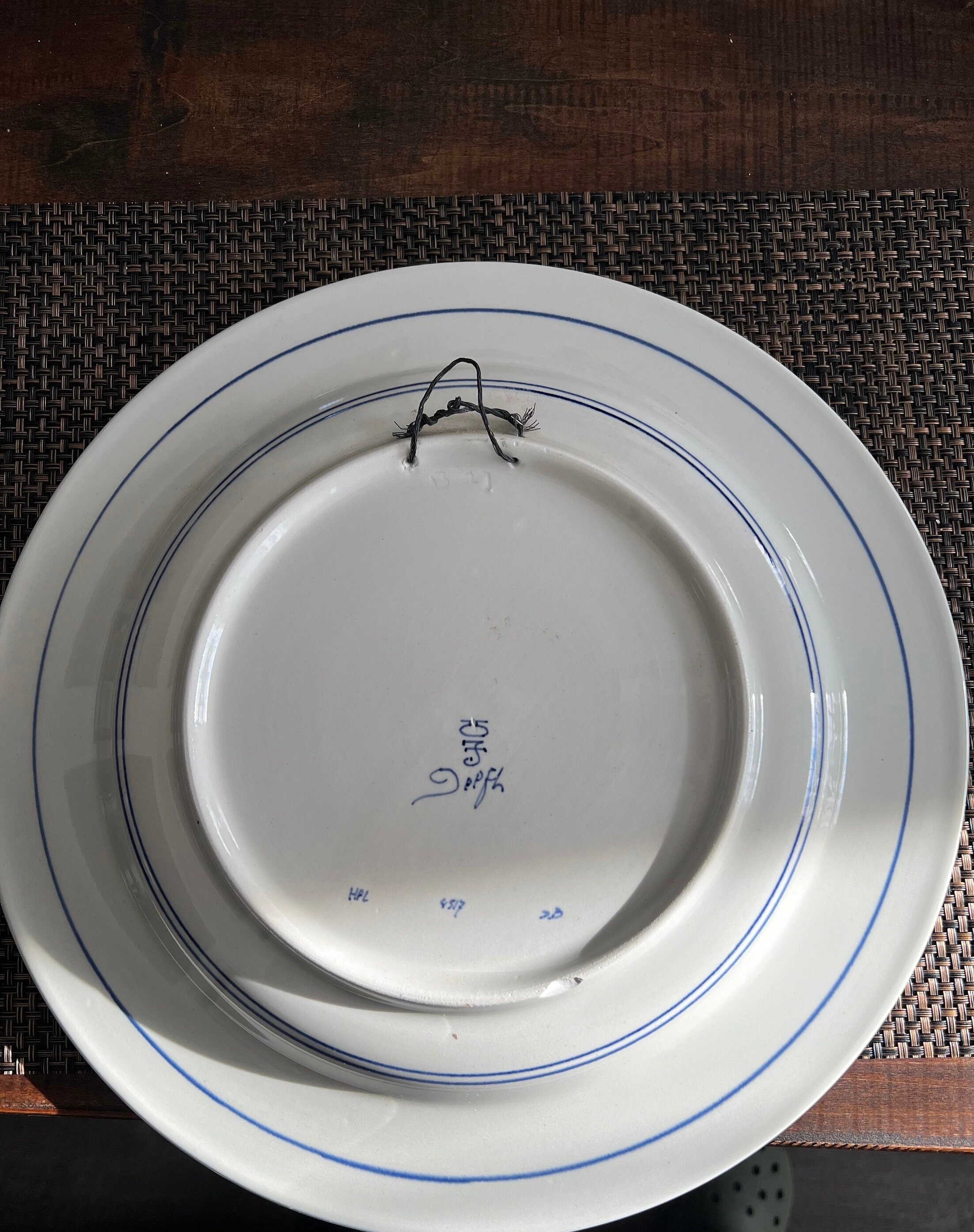 Royal Delft Original Blue Plate, Hand Painted Blue & White - Etsy