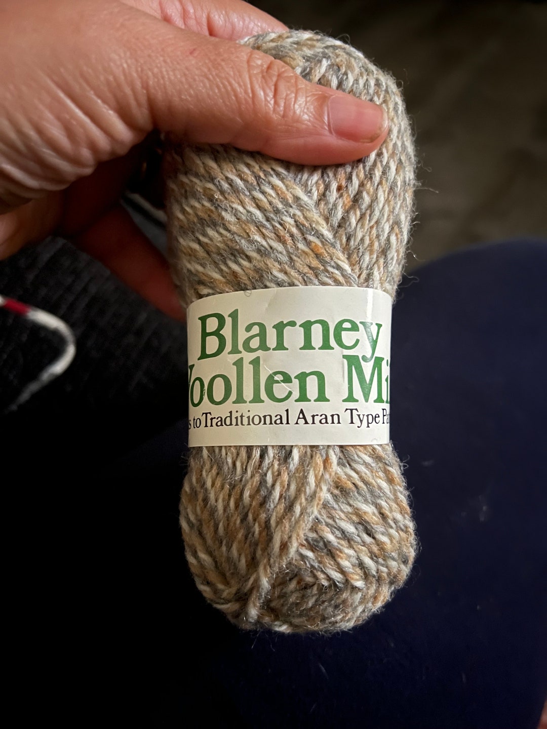 Blarney Woollen Mills Irish Aran Wool Yarn – Natural Tweed – 50g – New ...