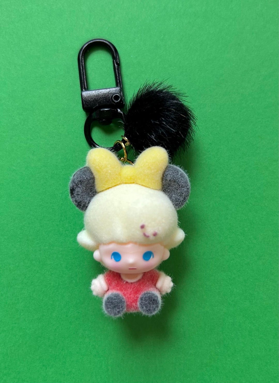 Mini Dimoo Disney Minnie Mickey Mouse Inspired Keychain Flocked Figure ...