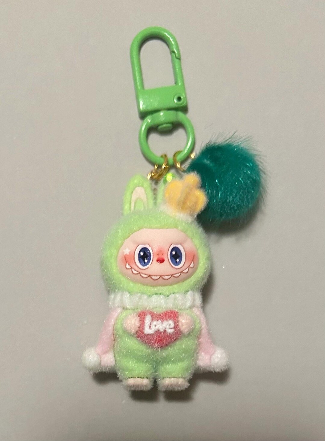 Checkmate King Inspired Labubu Mini Flocked Figure Made Into Keychain ...