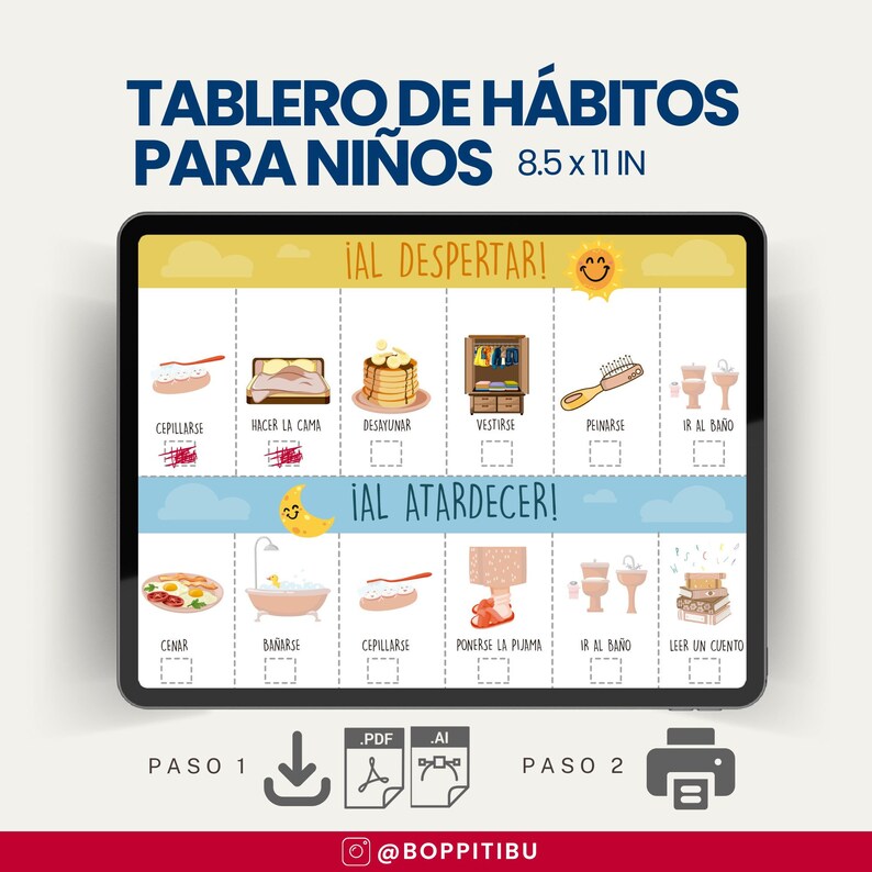 Habit Board for Kids - Etsy