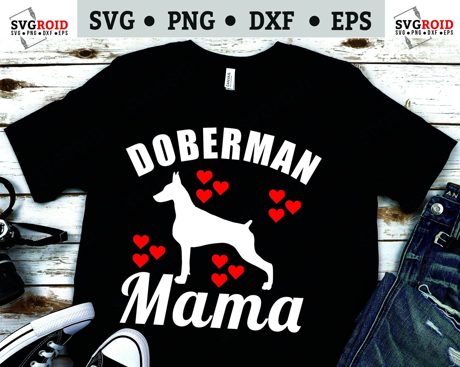 Doberman Svg Files DOBERMAN MAMA SVG Dog Lover Svg Instant - Etsy