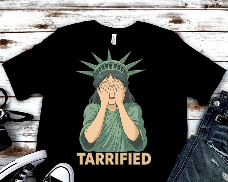Tariffied Statue of Liberty PNG File • Anti-trump PNG • Tarrified Statue of Liberty Resist ...