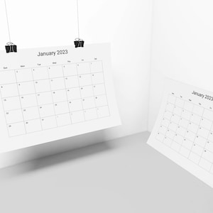 2023 Calendar Landscape Printable Calendar 2023 Monthly Planner ...