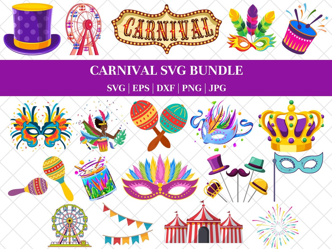 Circus Clipart, Circus Printable , Circus PNG and SVG, Carnival Clip ...