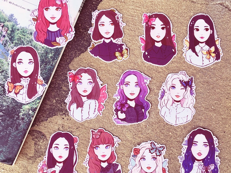 Full Pack LOONA xx Butterfly KPop Stickers OT12 1/3 OEC | Etsy