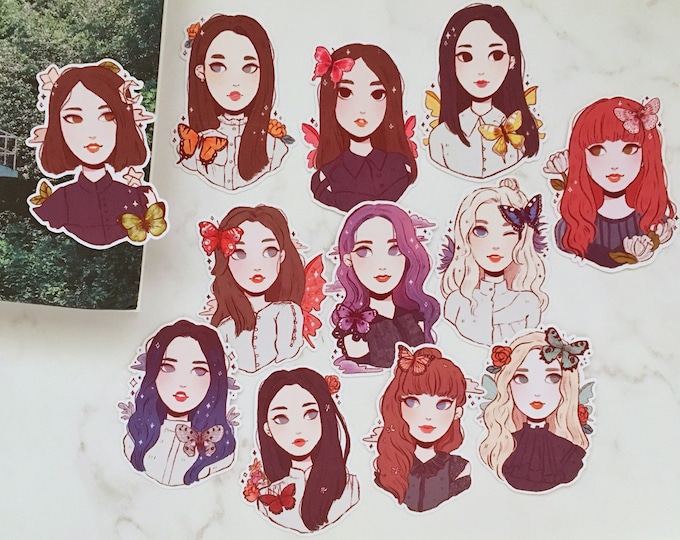Full Pack - LOONA Xx Butterfly Kpop Stickers OT12 - 1/3, OEC, YYXY - Etsy