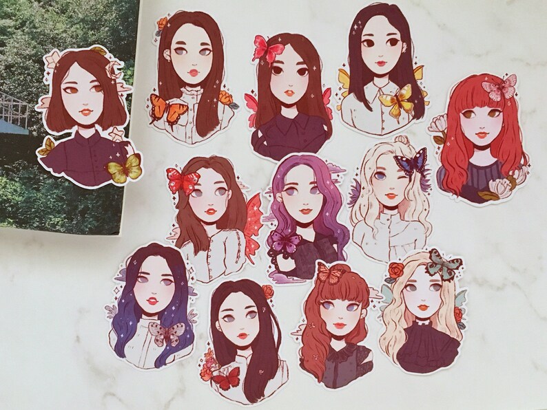 Full Pack LOONA xx Butterfly KPop Stickers OT12 1/3 OEC | Etsy