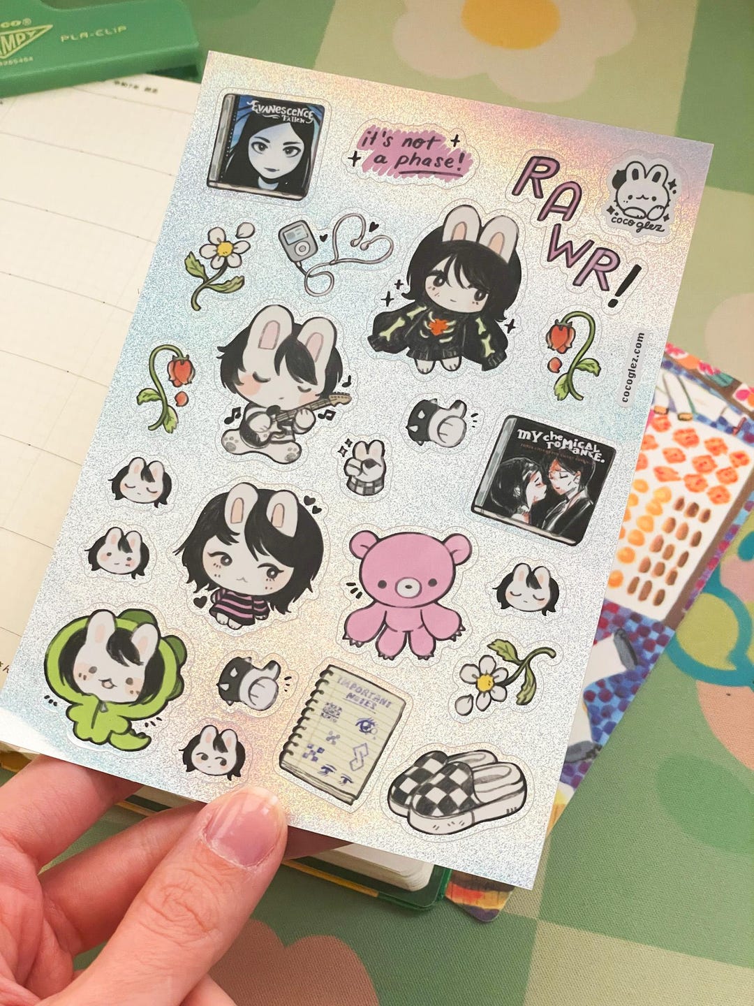 Emo Bun - A6 Vinyl Sticker Sheet - Etsy