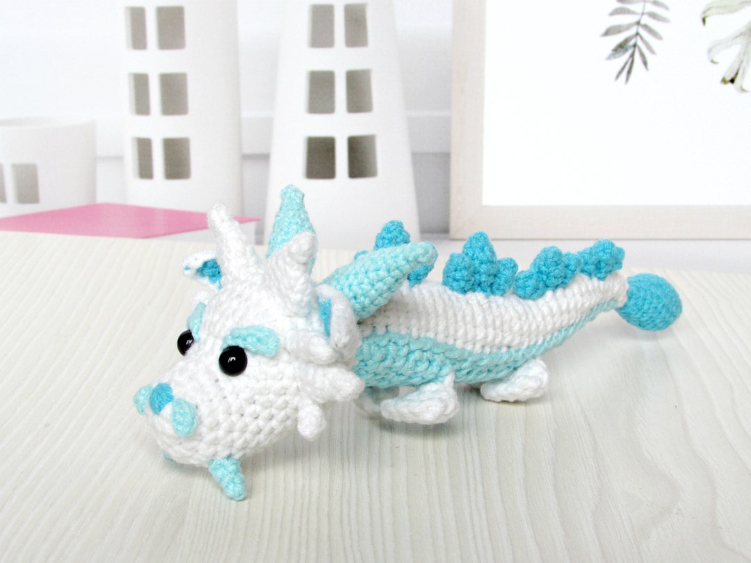 Frost Dragon Gift, Dragon Figure, Dragon Plush - Etsy