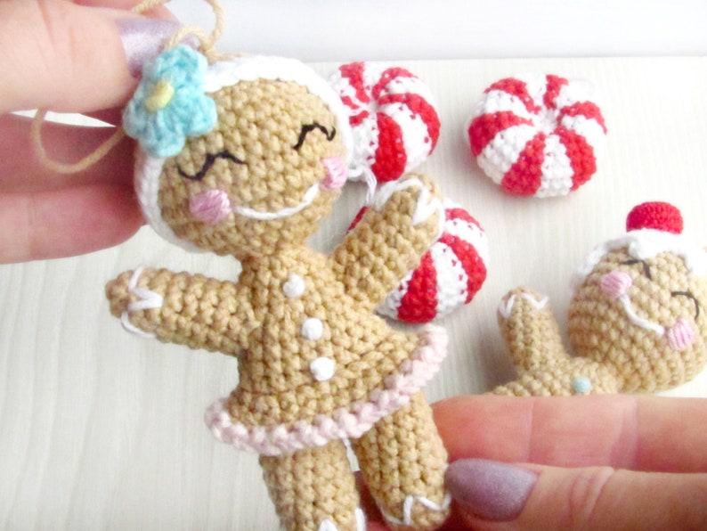 Gingerbread girl and boy Christmas sweets decor | Etsy