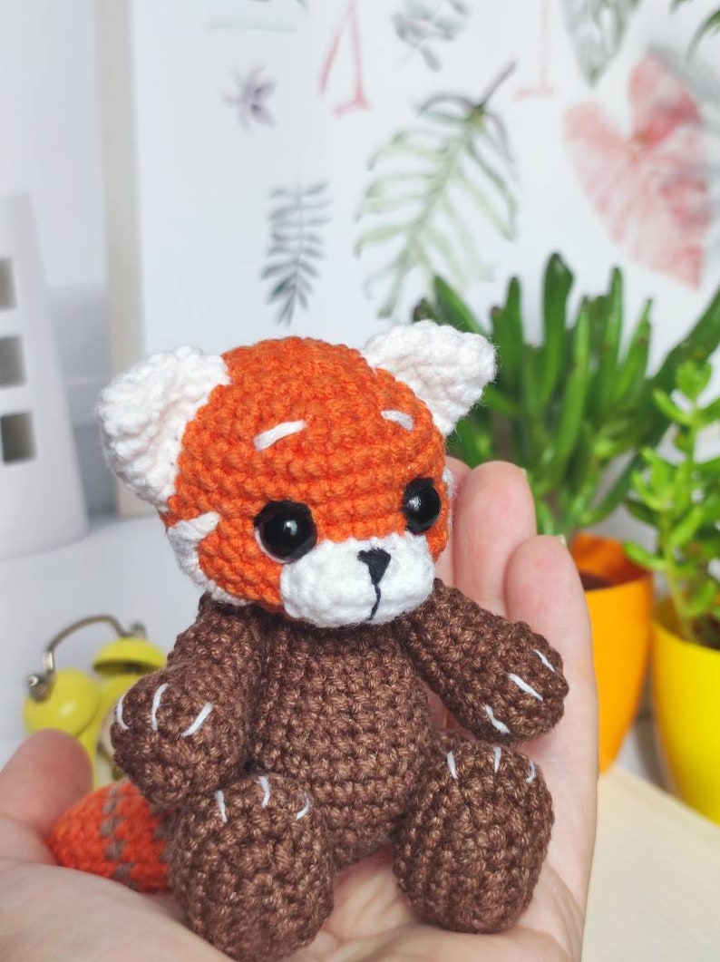 Red Panda Plush, Red Panda Figurine, Cute Keychain Plush - Etsy