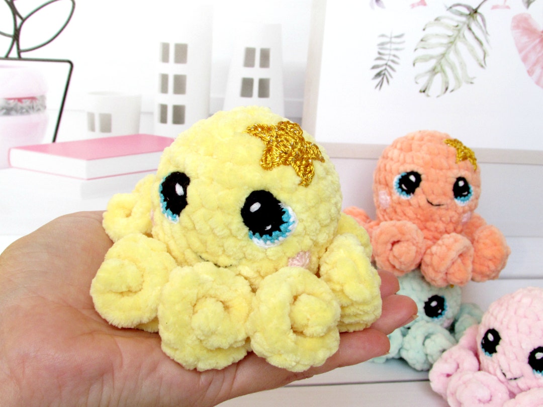 Octopus Plush, Octopus Toy, Octopus Gifts Nurse, Already Made Yellow ...