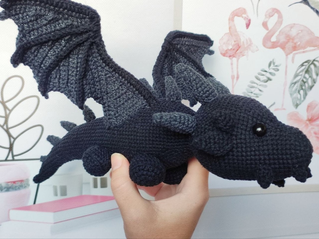 Adopt Me Shadow Dragon Gift, Dragon Figure, Dragon Plush - Etsy