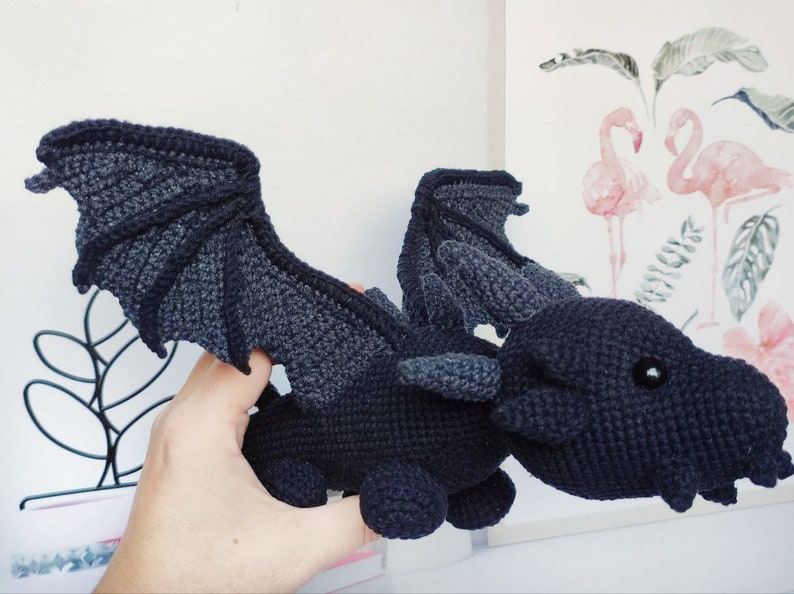 Adopt Me Shadow Dragon Gift, Dragon Figure, Dragon Plush - Etsy