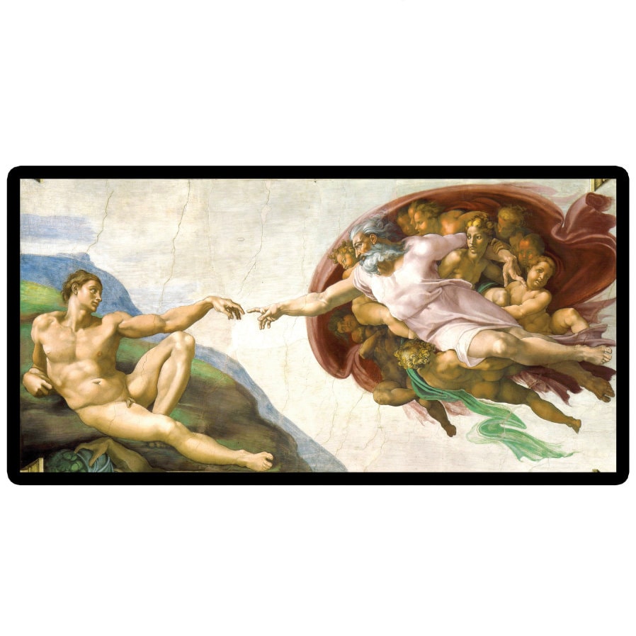 Creation of Adam by Michelangelo 17.5 X 9 Timeless Masterpiece ...