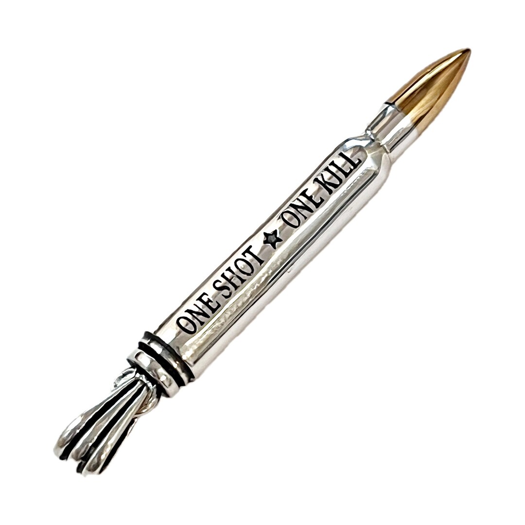 925 Sterling Silver One Shot One Kill Rifle Bullet Military Sniper ...