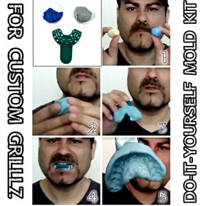 Solid 10K Gold or 14K Gold Custom Fang Grillz Set Double Fangs Caps Vampire Teeth Optional Back ...
