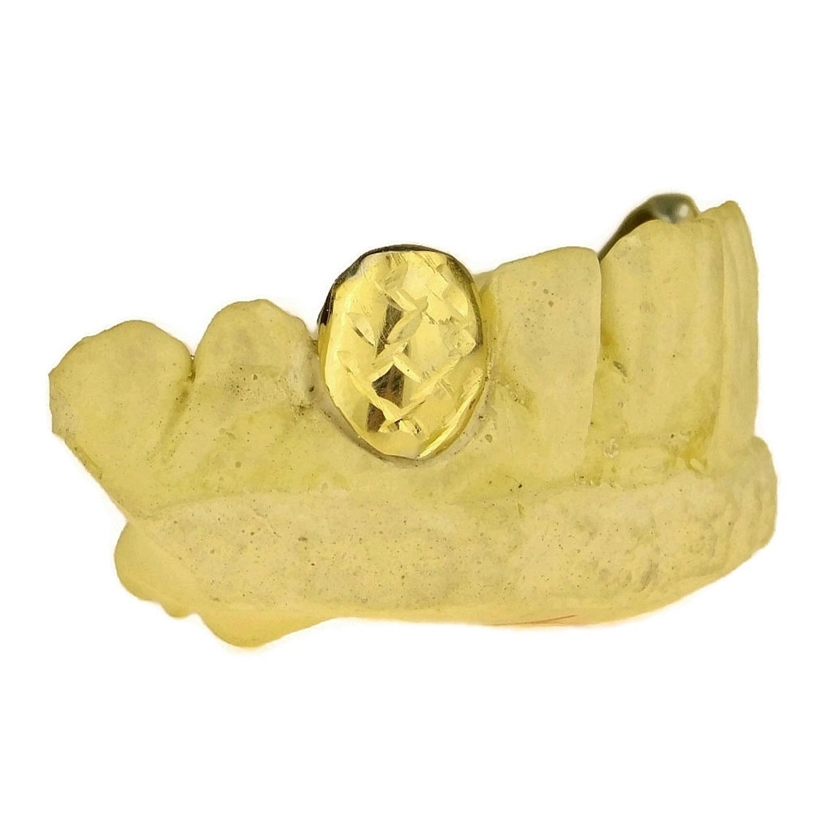 10K Gold OR 14K Gold Custom Fitted Single Cap Grillz Set | Etsy