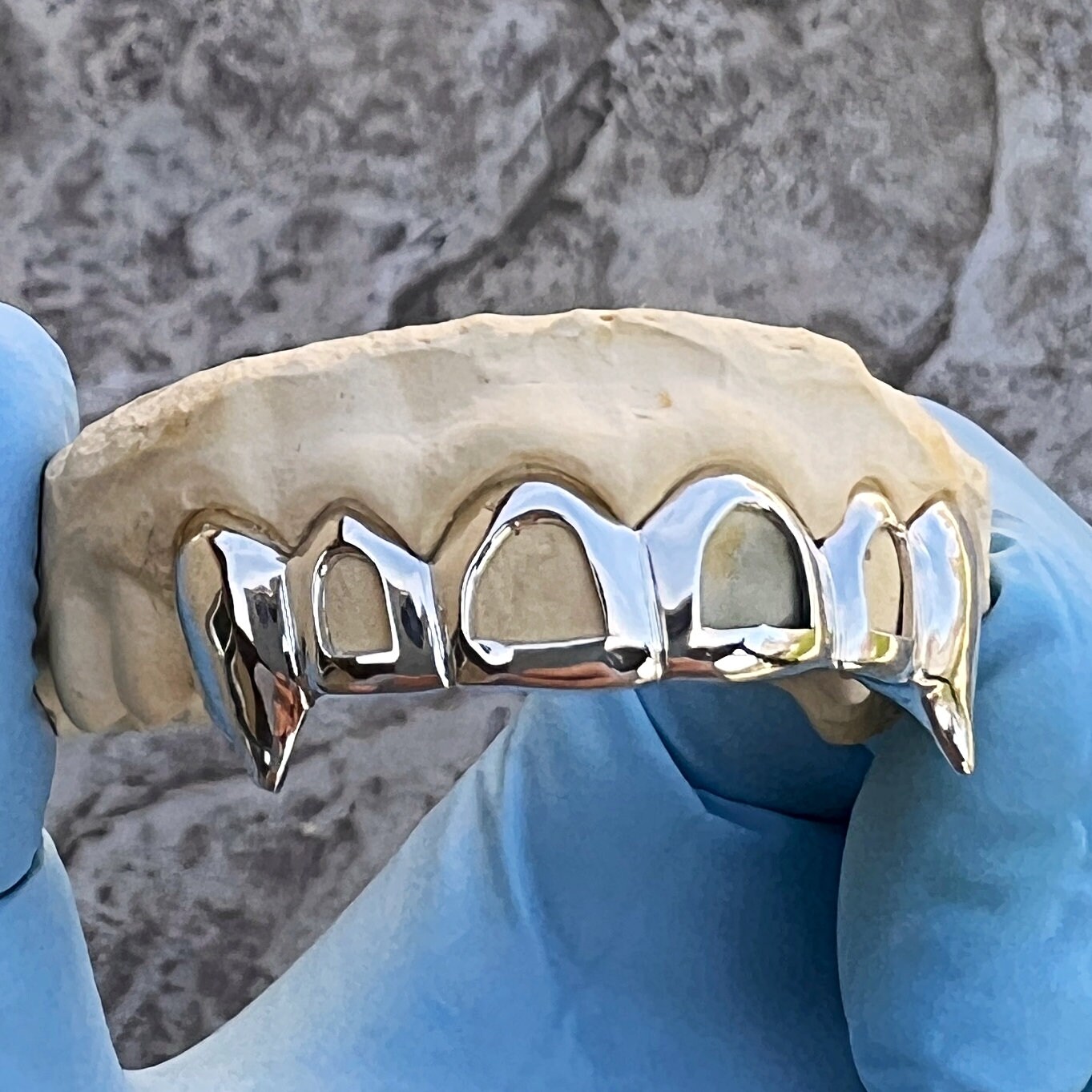 925 Sterling Silver Vampire Grillz, Custom Fang Teeth Grills - Etsy