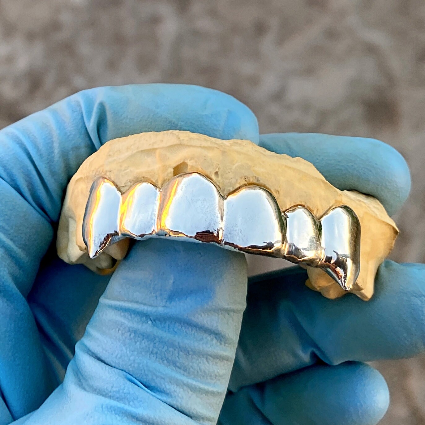 925 Sterling Silver Fang Grillz Custom Fit Dracula Vampire | Etsy