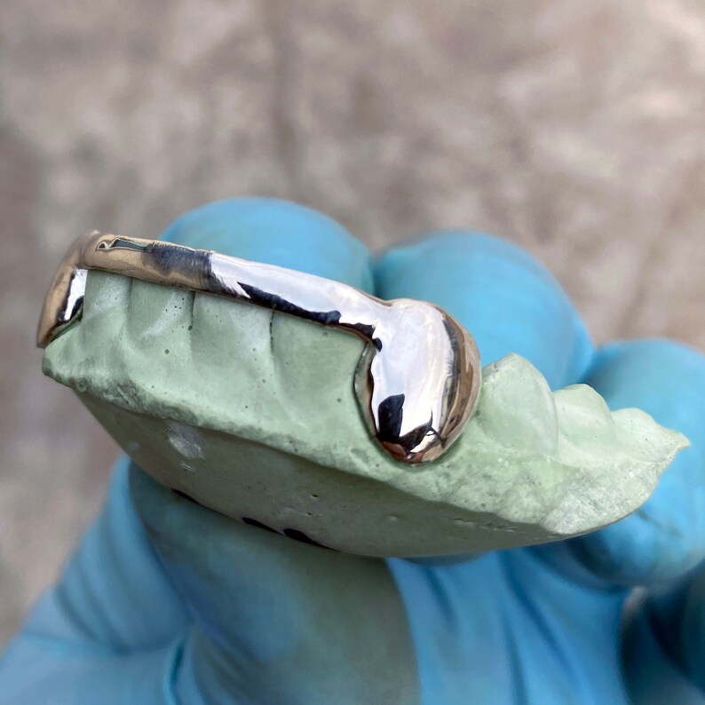 925 Sterling Silver Canine Teeth Bar Custom Grillz - Etsy