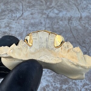 Gold Plated Custom Grillz Real 925 Sterling Silver Canine Teeth With ...