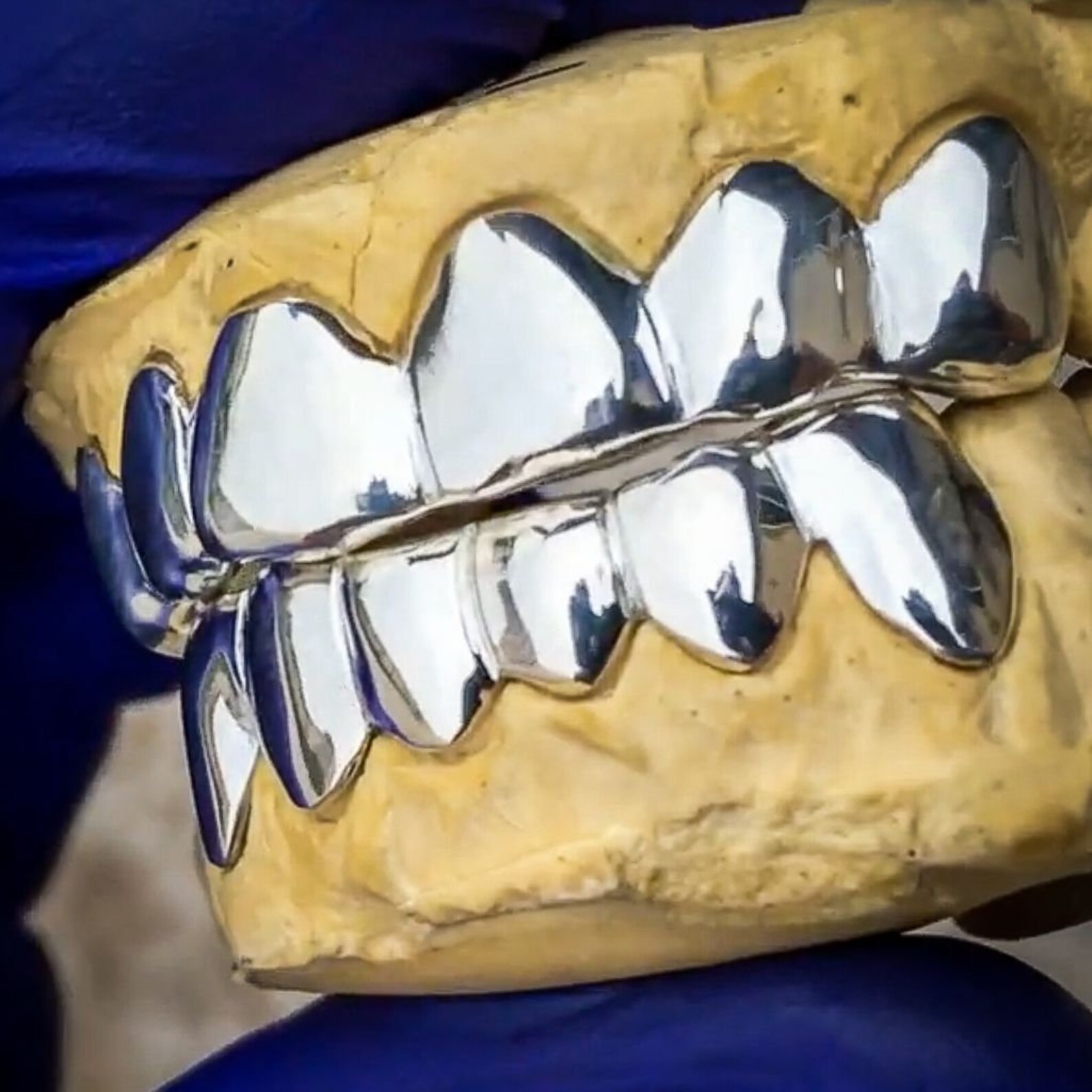 925 Sterling Silver Grillz Plain Teeth Custom Fitted Real | Etsy