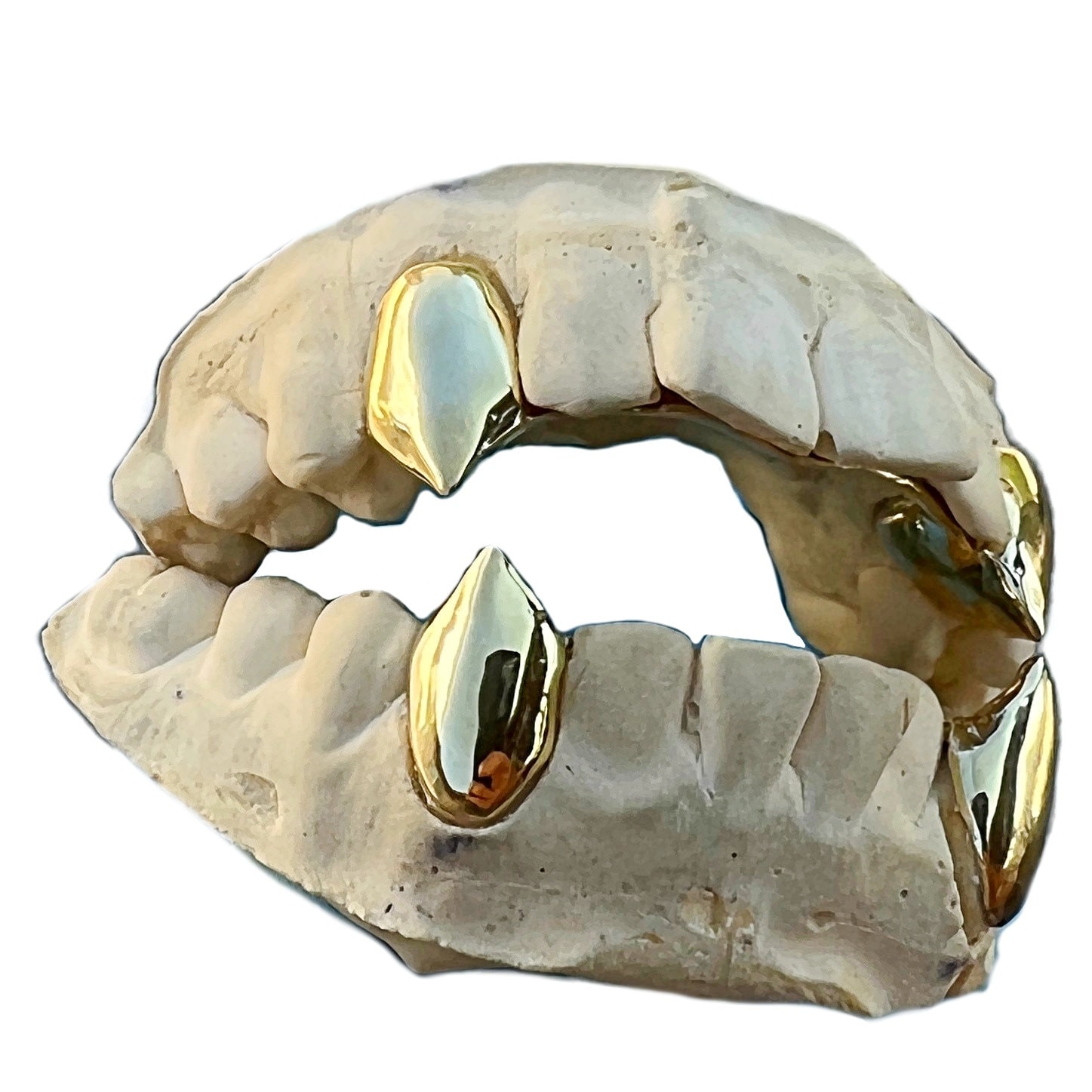 White Gold Teeth Caps