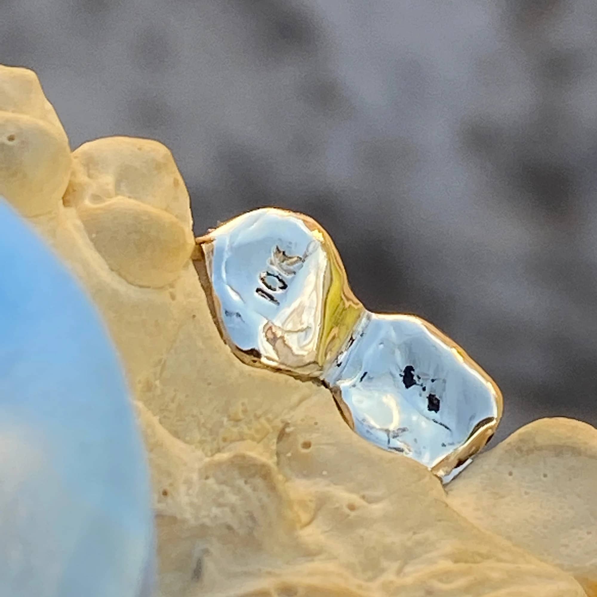 Real Solid 10K Gold Double Side Canine Teeth Custom Grillz - Etsy Canada