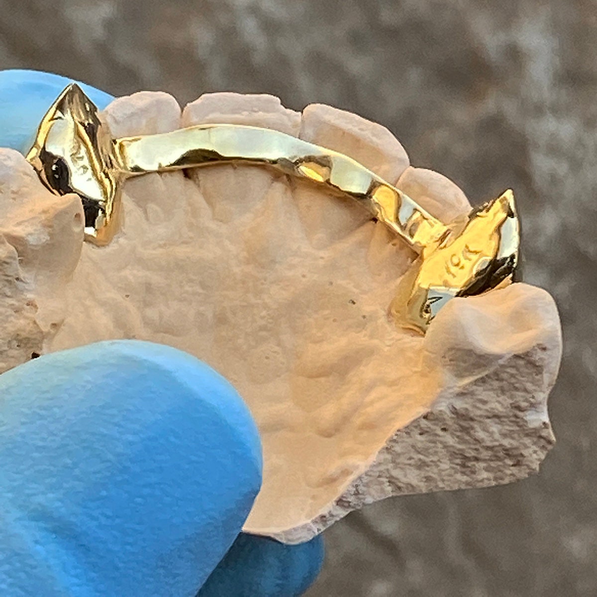 Solid 10K Gold OR 14K Gold Custom Fang Grillz Vampire Set 2 - Etsy Canada