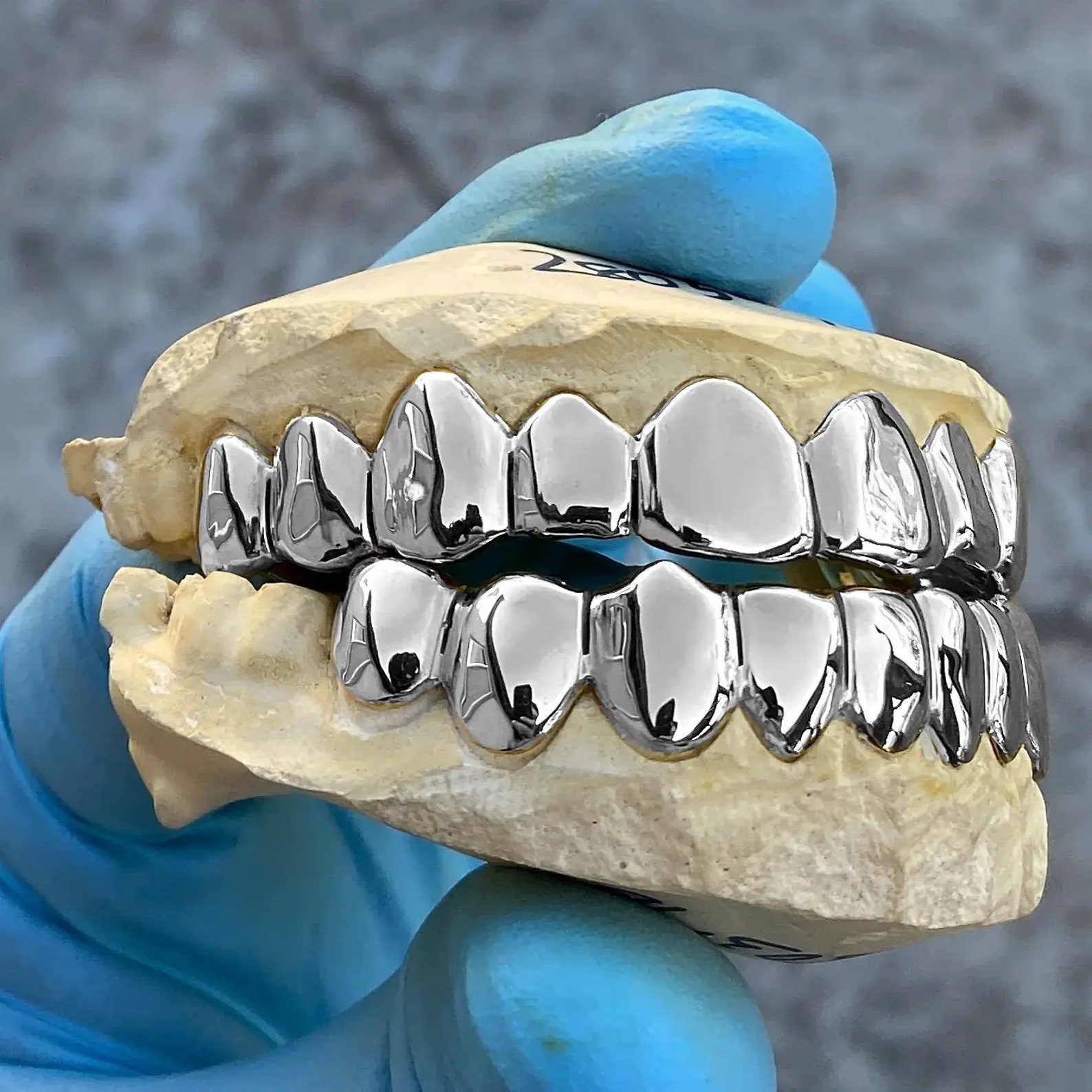 Solid 925 Sterling Silver Custom Grillz With Perm Cuts - Etsy